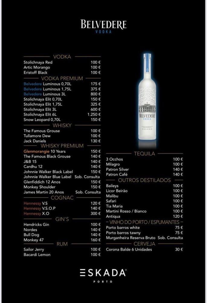 Quais os Preços da discoteca Eskada Porto? - Wikinight