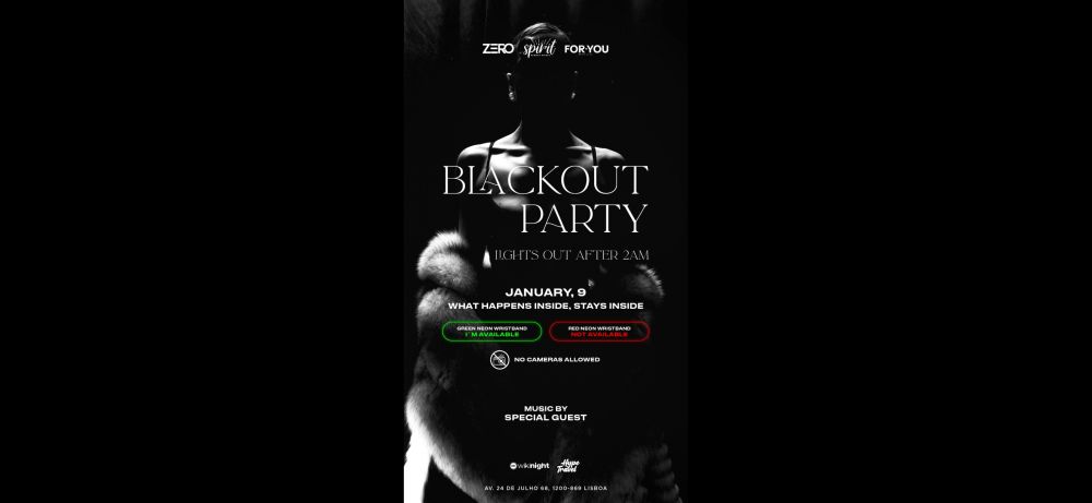 BLACKOUT PARTY, Santos, Lisboa - Wikinight